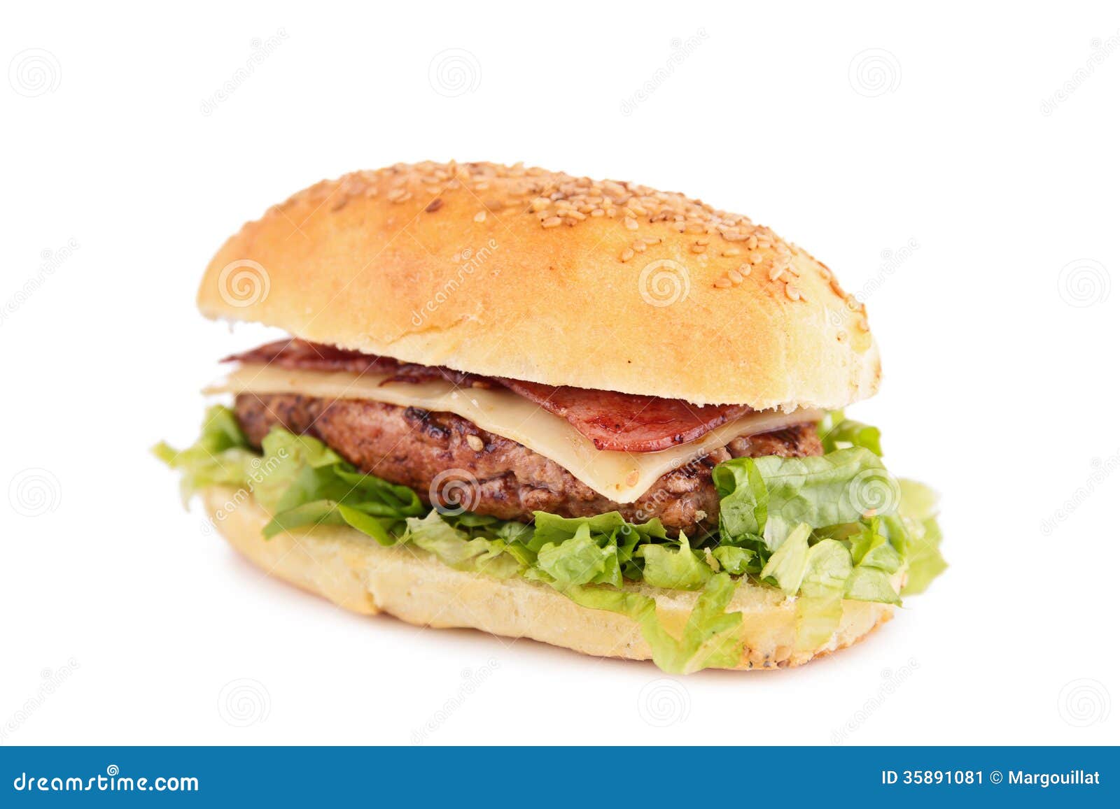 Long bacon isolated stock image. Image of lunch, bread - 35891081
