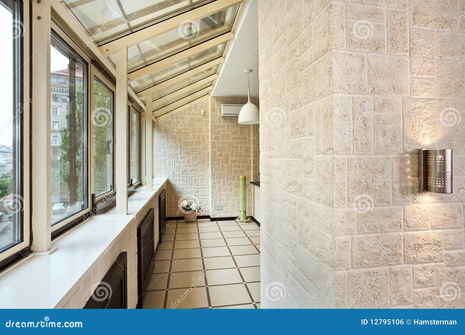 Long Balcony (gallery) Interior Stock Photo - Image of design, elegance ...