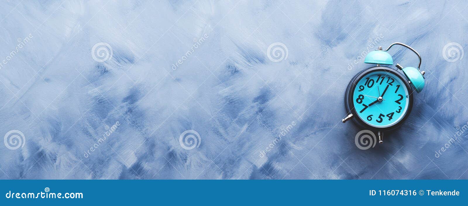 Long Banner with Alarm Clock Stock Photo - Image of concept, banner ...