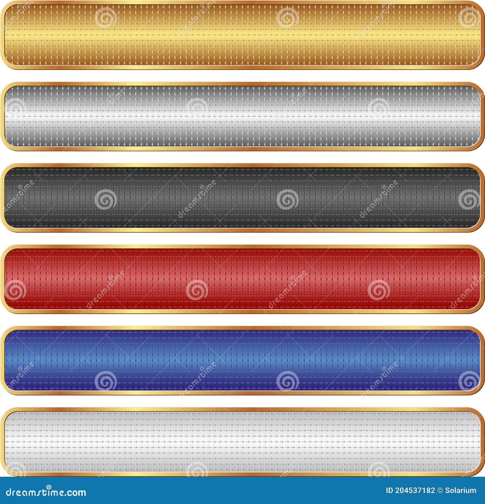 Long Banners stock vector. Illustration of metallic - 204537182