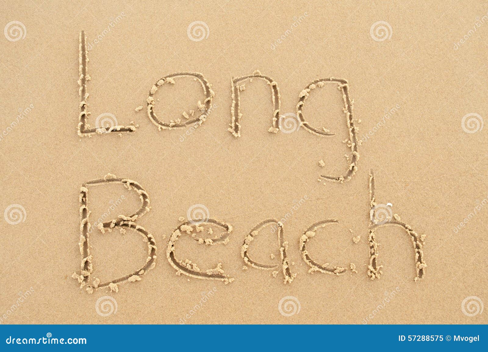 Long Beach stock image. Image of coast, tourist, word - 57288575