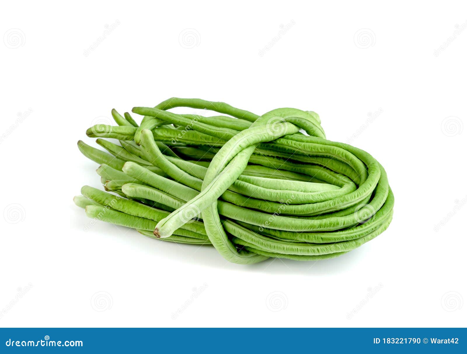 Long Bean or Cowpea Isolated on White Background Stock Photo - Image of ...