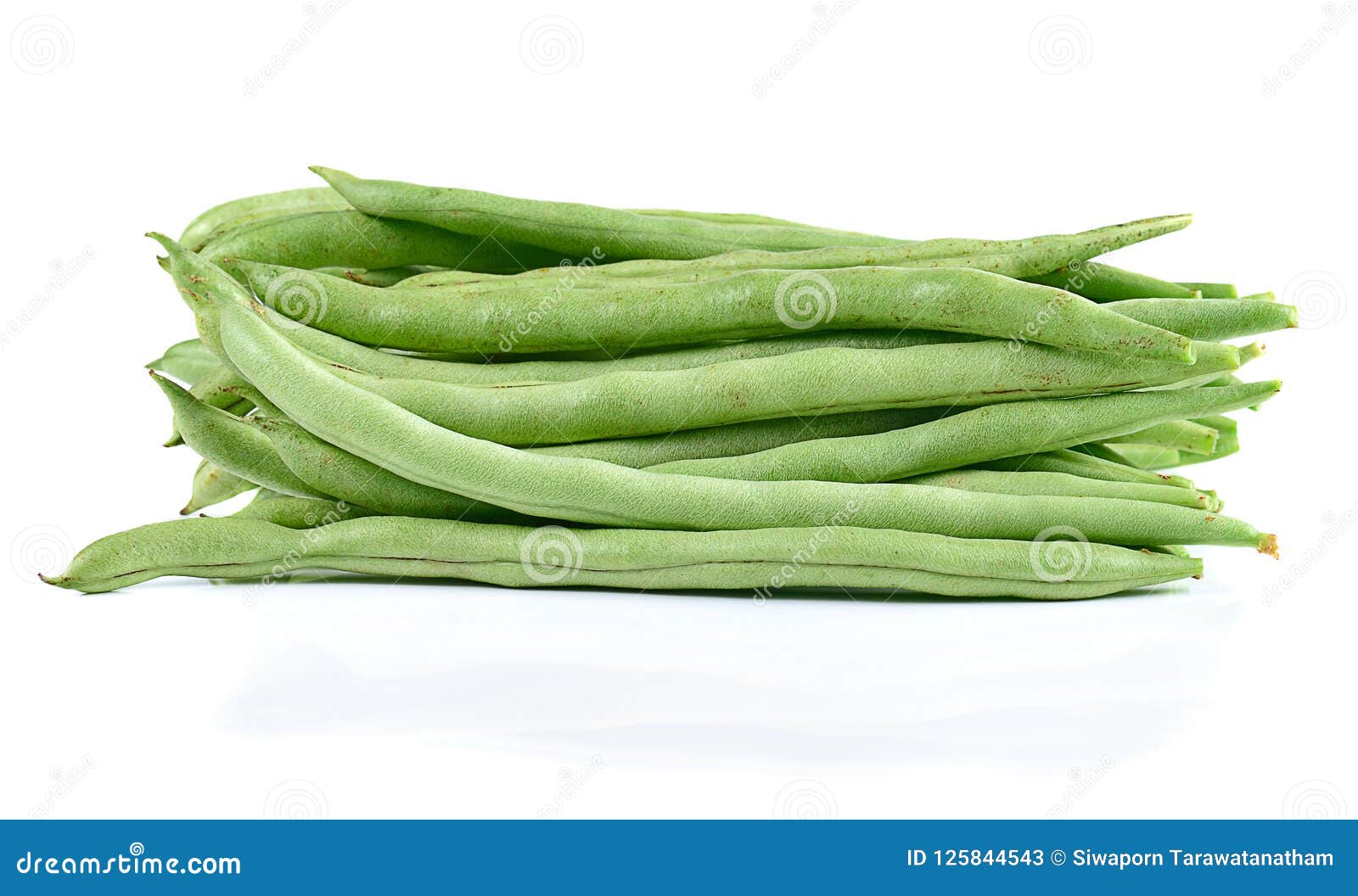 Long Bean Isolated on White Backgroound. Stock Image - Image of ...