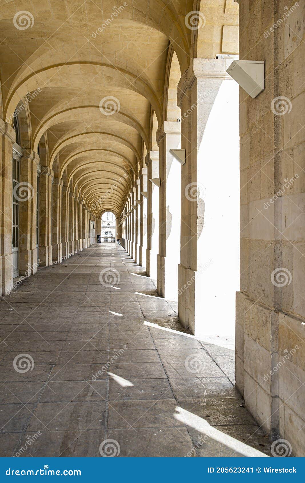 Corridor With Arches In Slope Stock Image | CartoonDealer.com #105730045