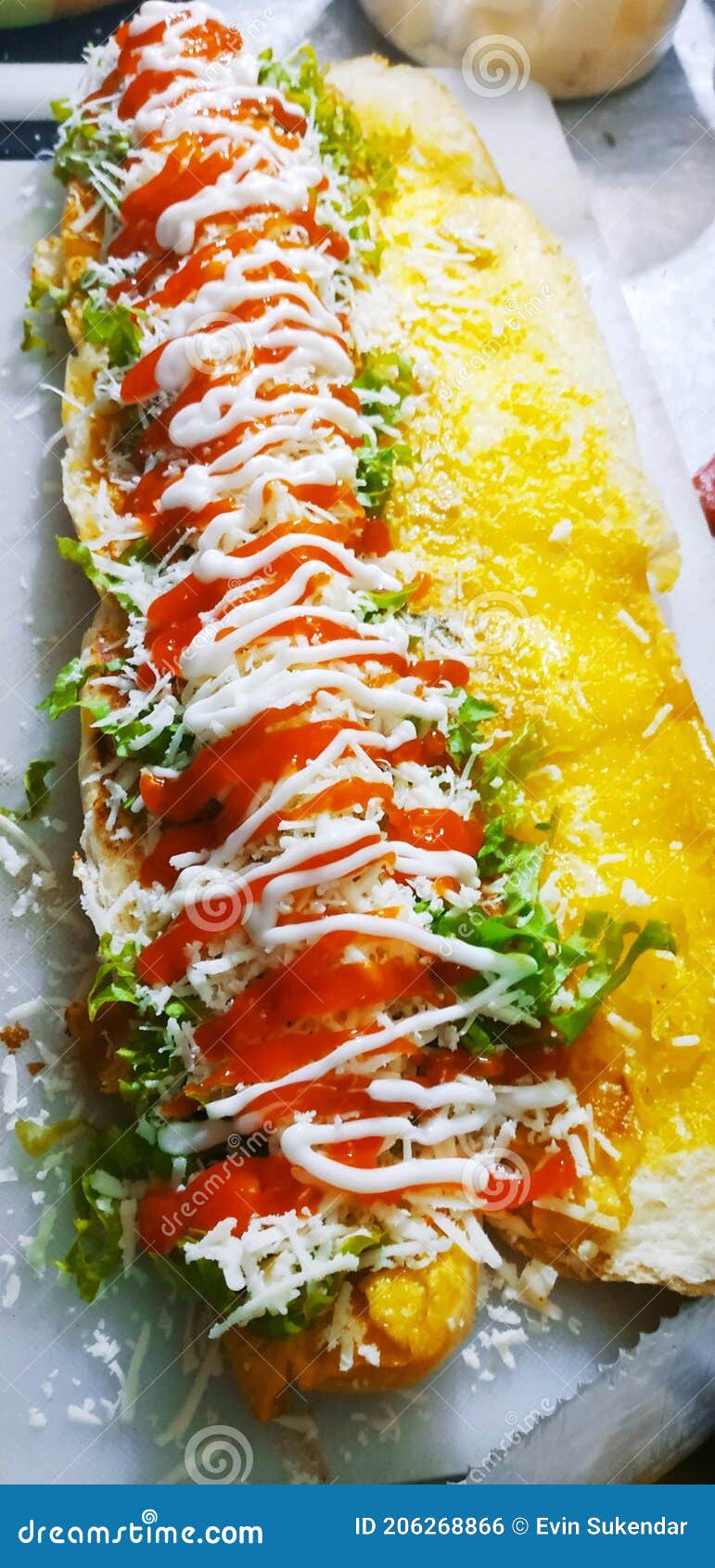 Long beef patties stock photo. Image of java, cuisine - 206268866