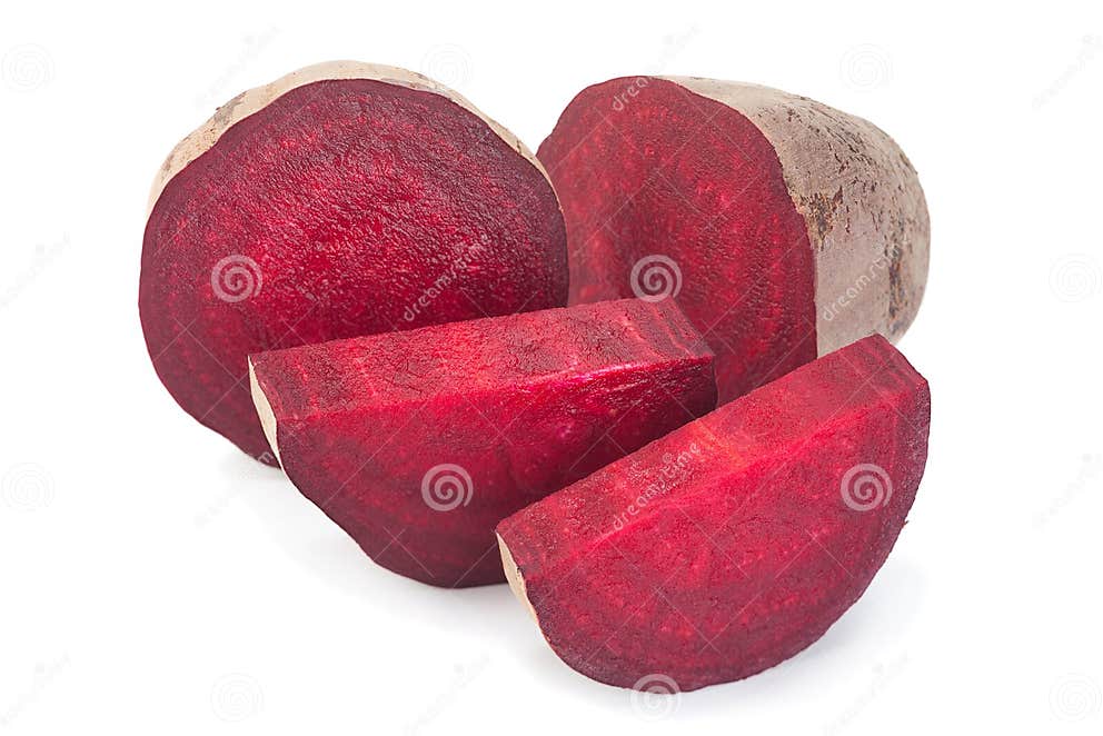 Long Beet Root Vegetable on White Stock Photo - Image of healthy ...