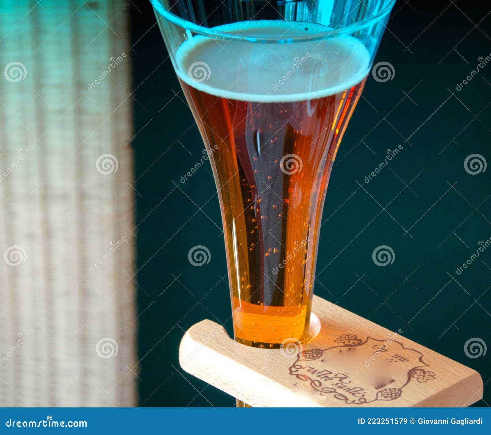 Long Bier Glass, Belgium stock image. Image of delight - 223251579