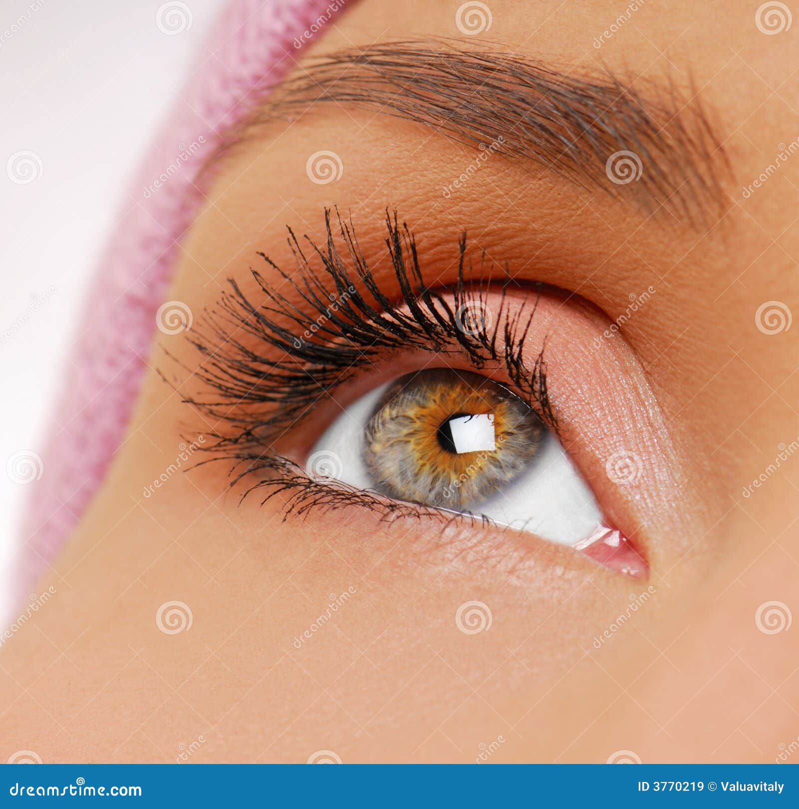 Long, Black and Beauty Eyelashes Stock Image - Image of looking ...