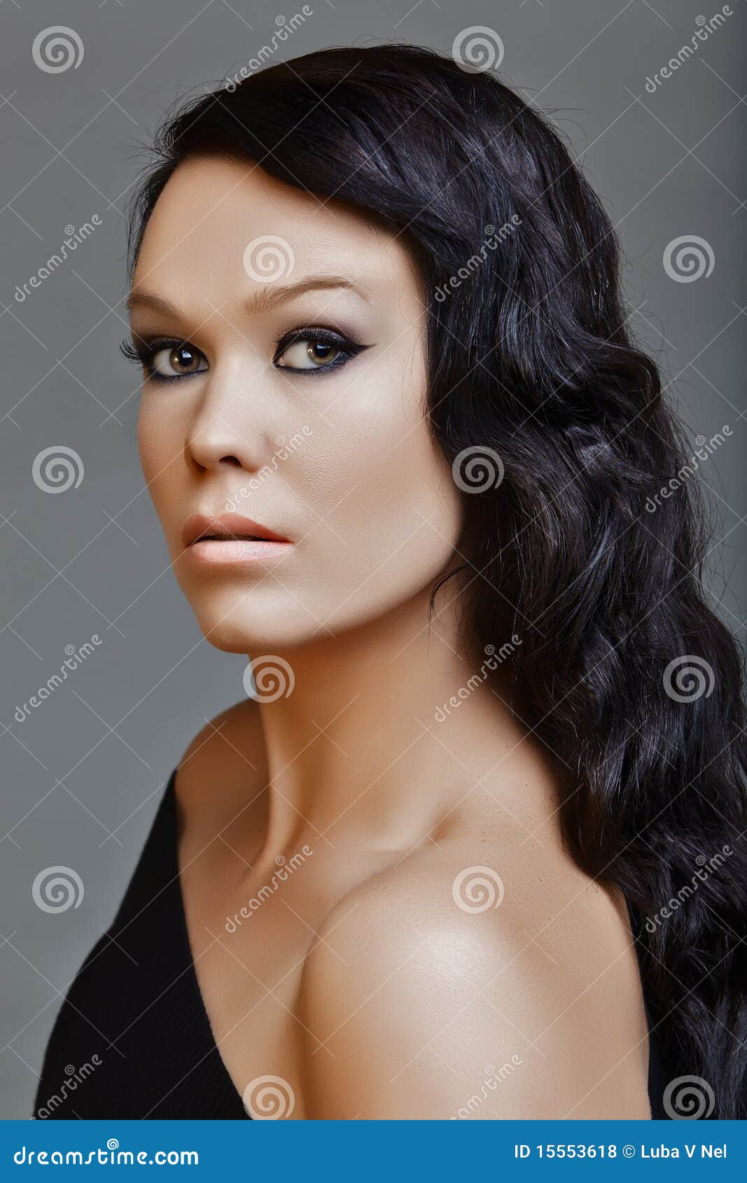Long black hair beauty stock photo. Image of person, brunette - 15553618