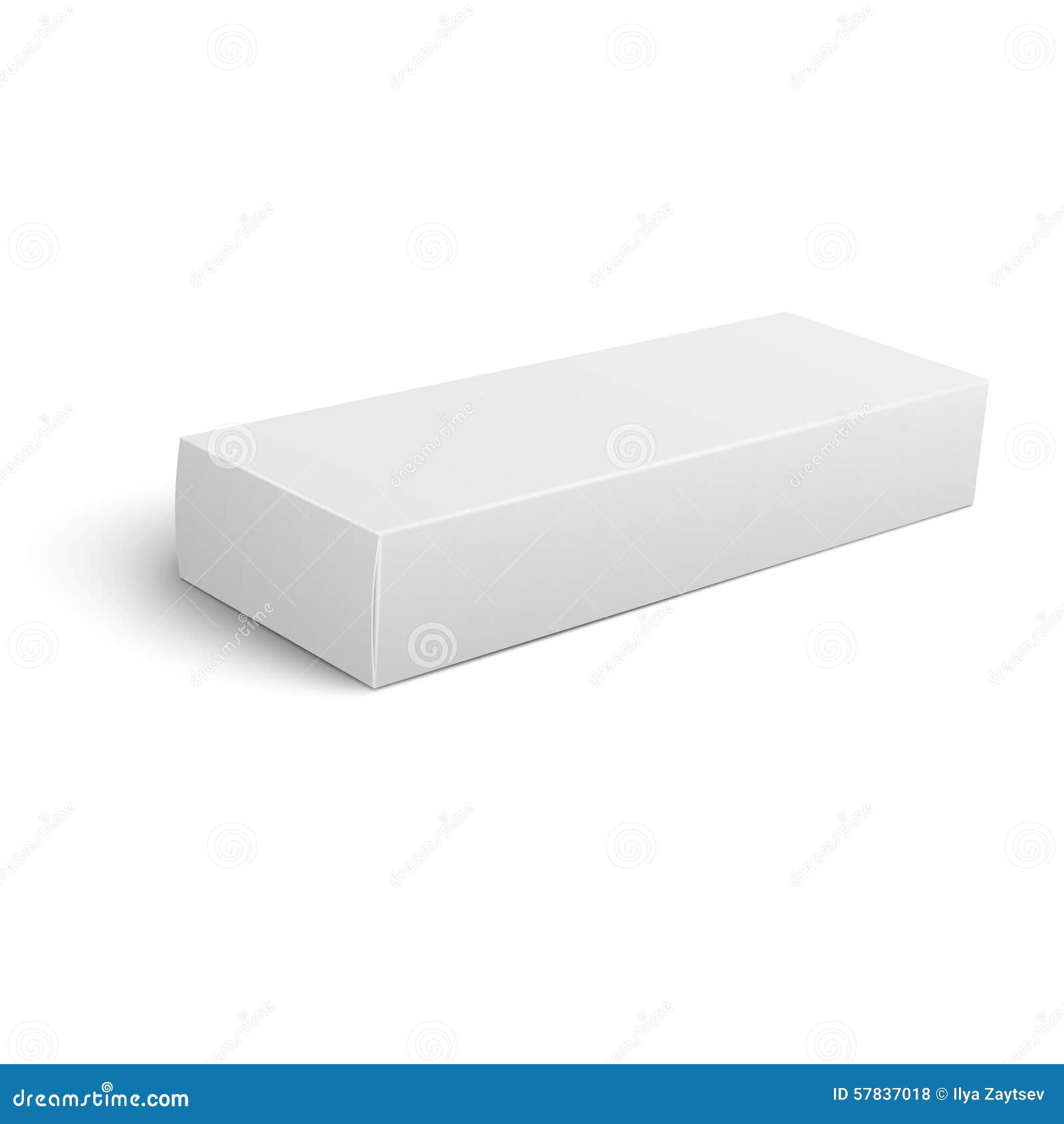 Blank Cardboard Package Boxes Mockup. Box Set. Three Templates, Layout ...
