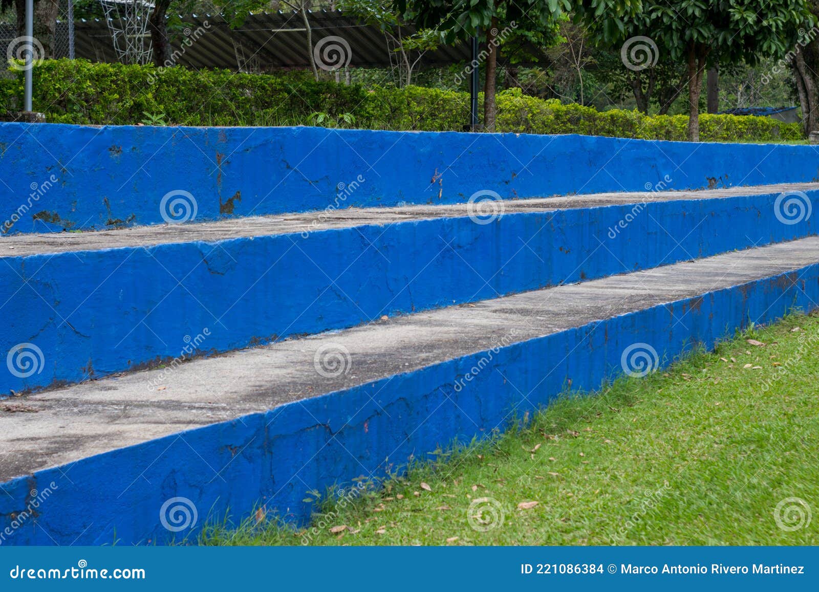 Blue Bleachers Stock Photo | CartoonDealer.com #51767592
