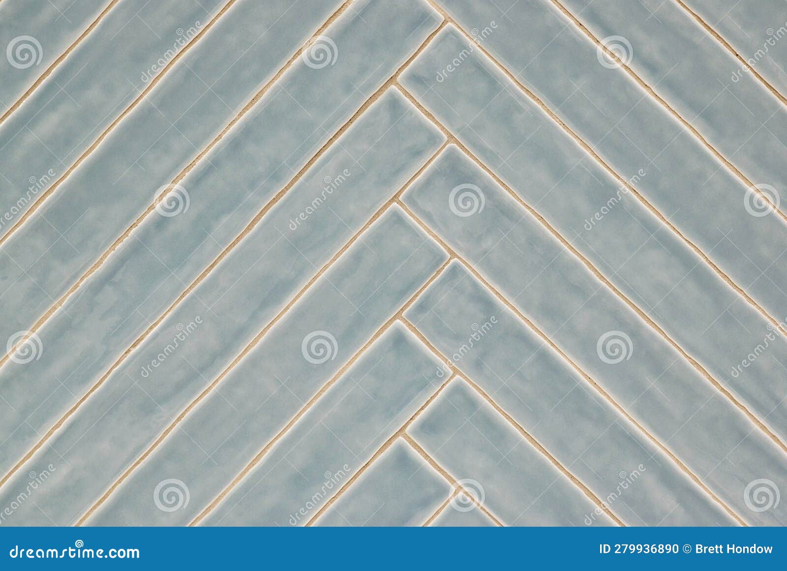 Long Blue Gray Tile Pattern with Light Glaze Finish, Diagonal Pattern ...