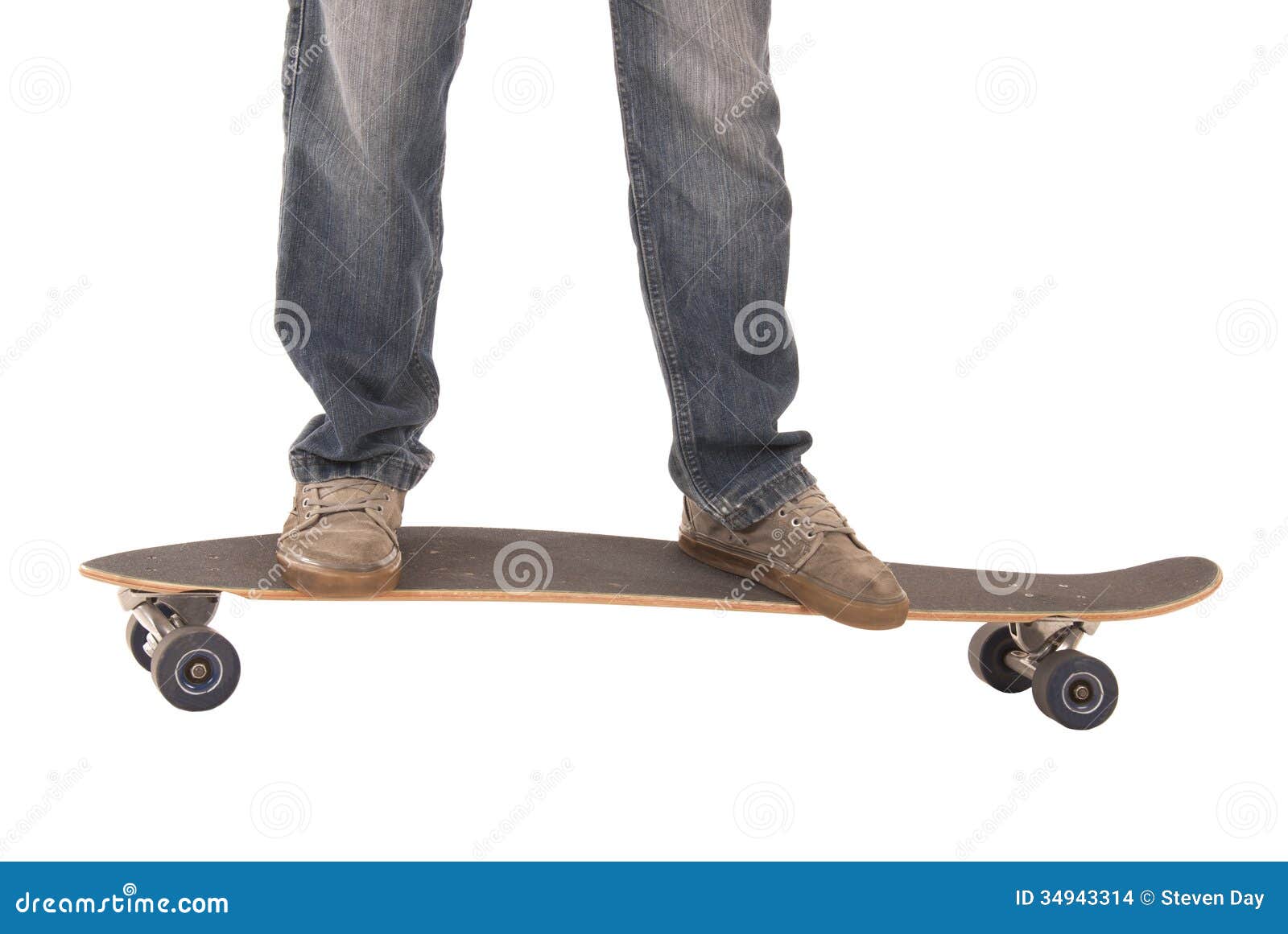 Long Boarder from Knees Down on Board Stock Photo - Image of blue ...