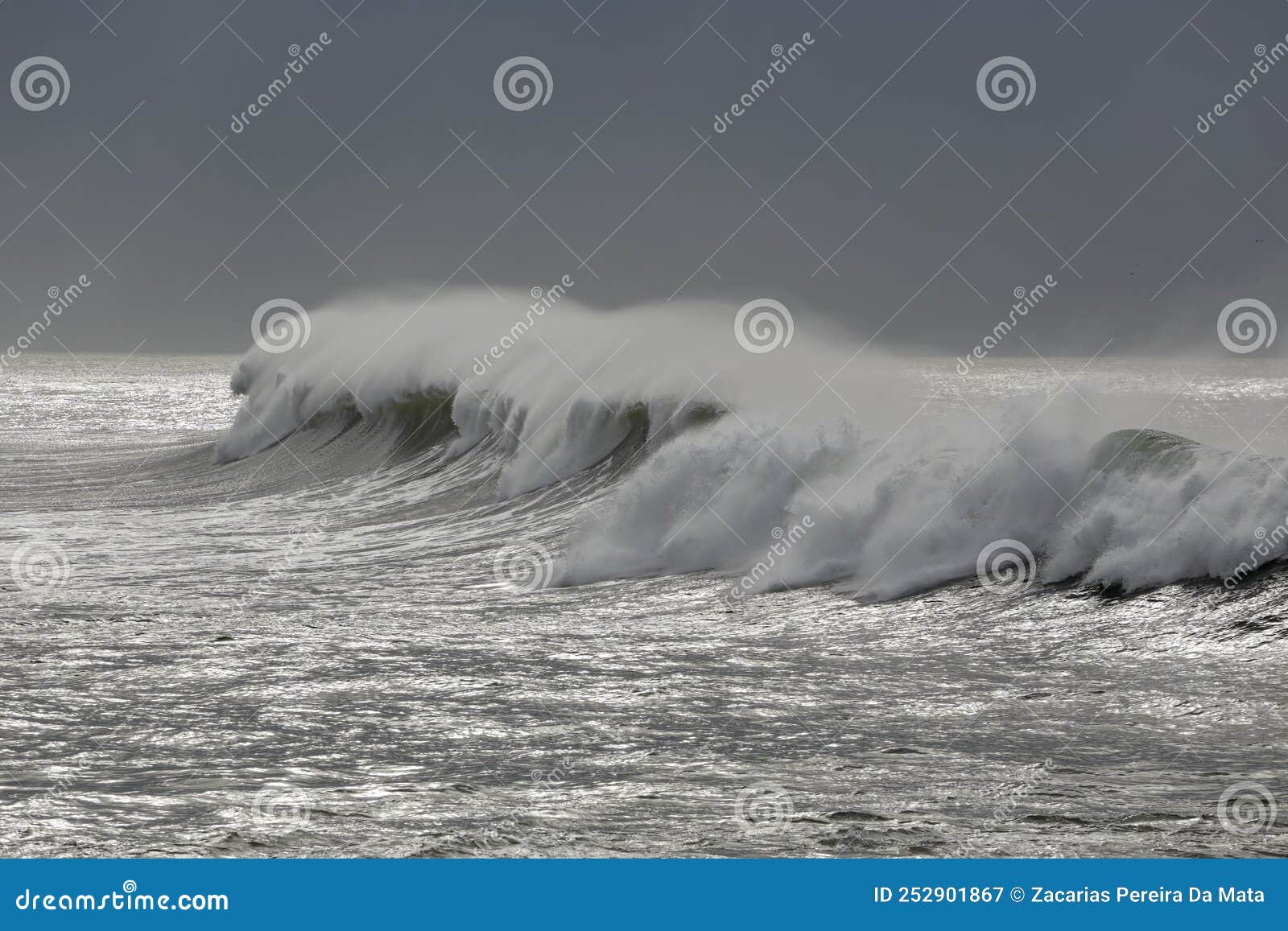 Breaking wave with spray stock image. Image of seascape - 252901867
