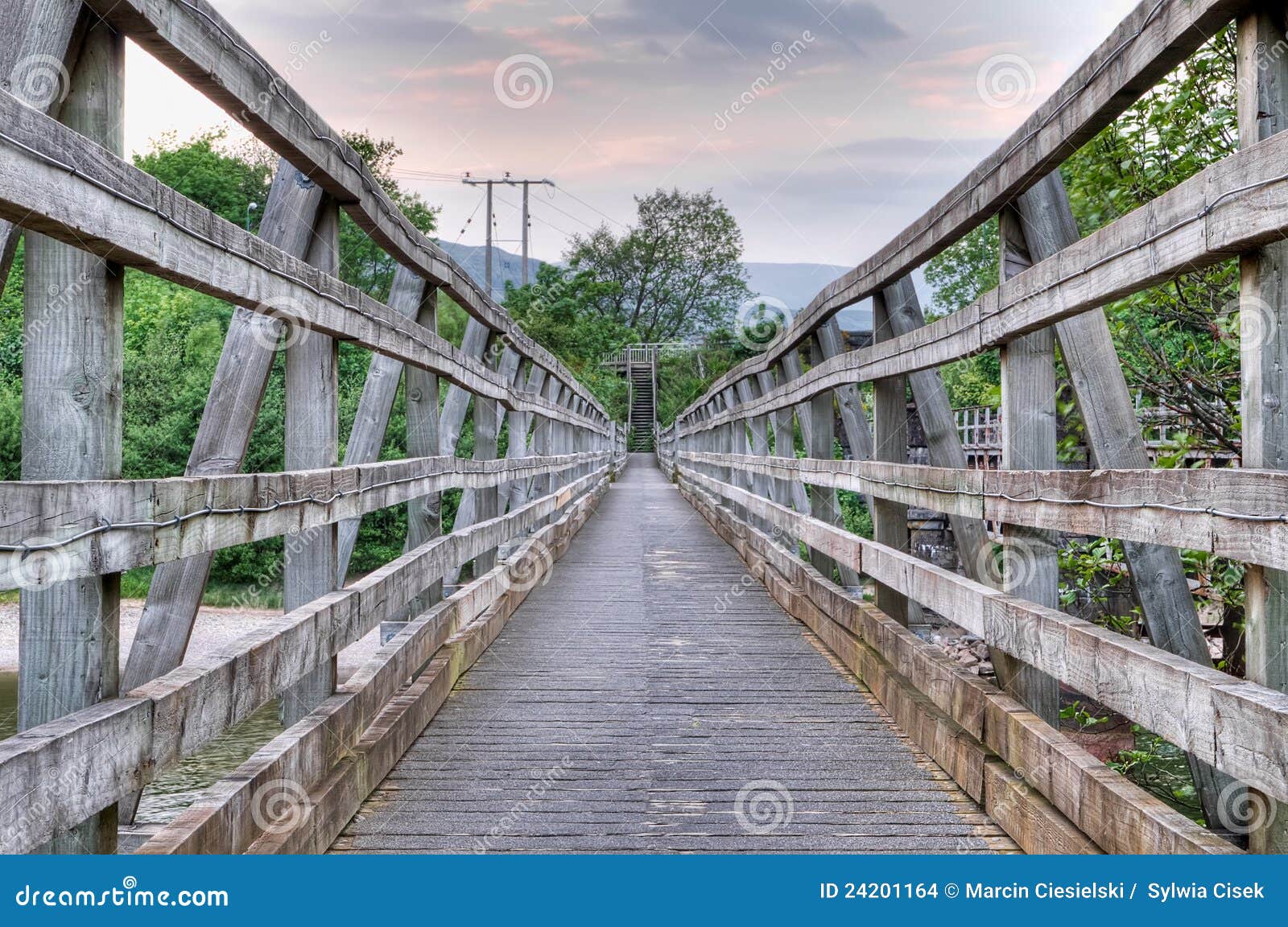 Long bridge stock photo. Image of architecture, foot - 24201164
