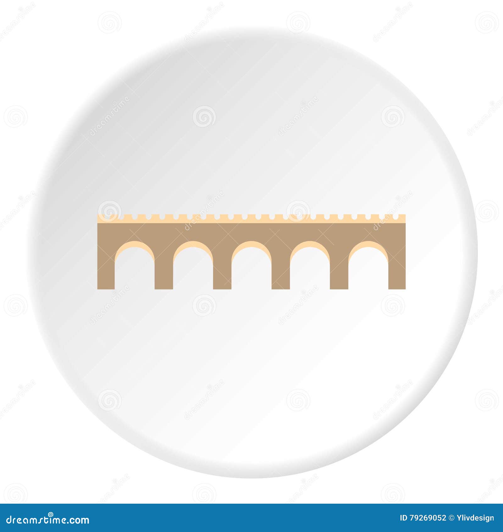 Long Bridge Icon, Flat Style Stock Vector - Illustration of industrial ...