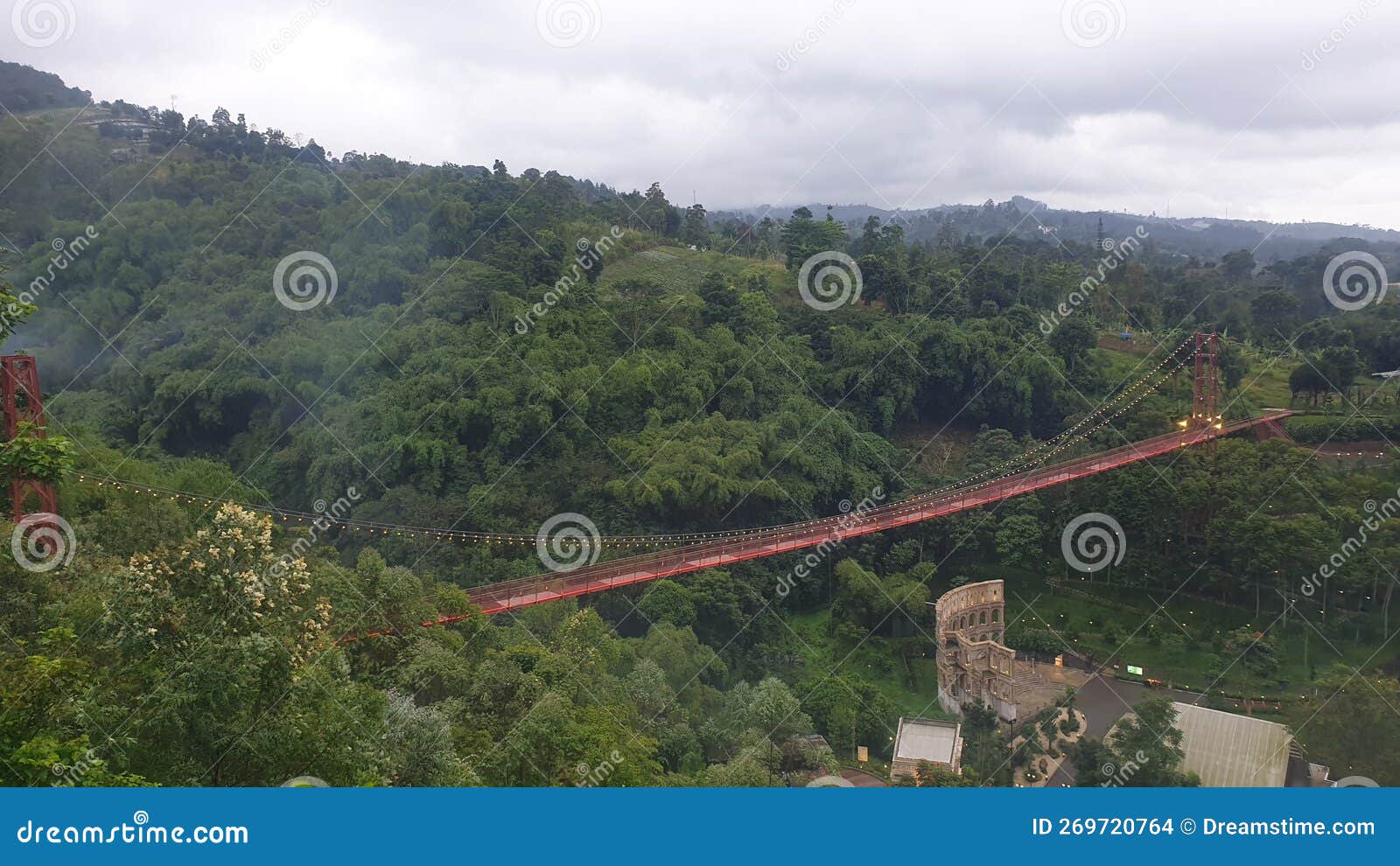 Long Bridge in jungle stock photo. Image of reservoir - 269720764