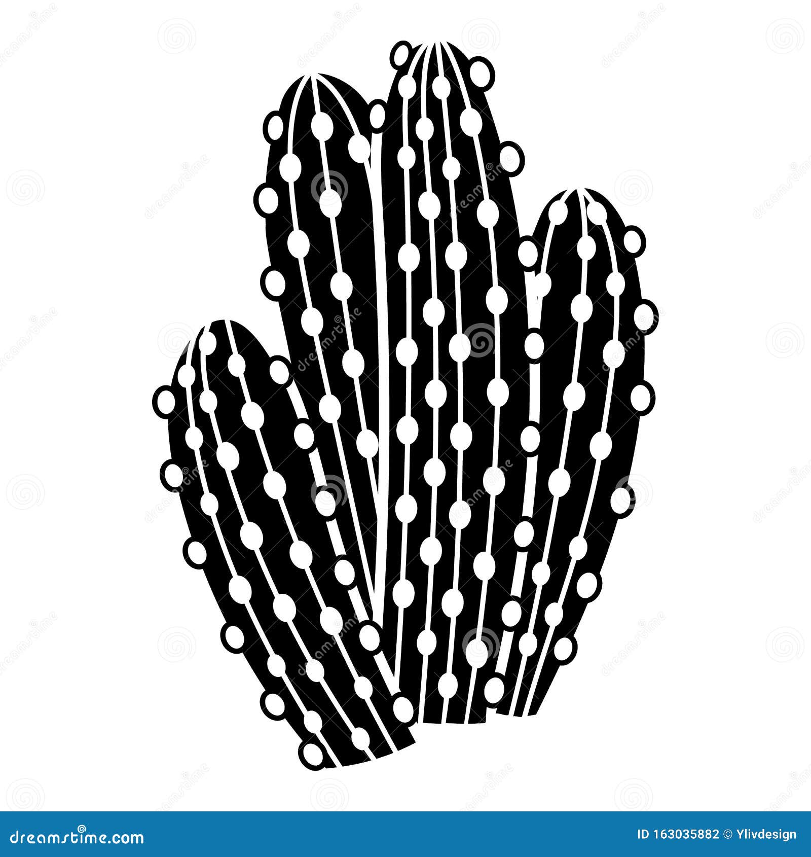 Long Cactus Icon, Simple Style Stock Vector - Illustration of icon ...