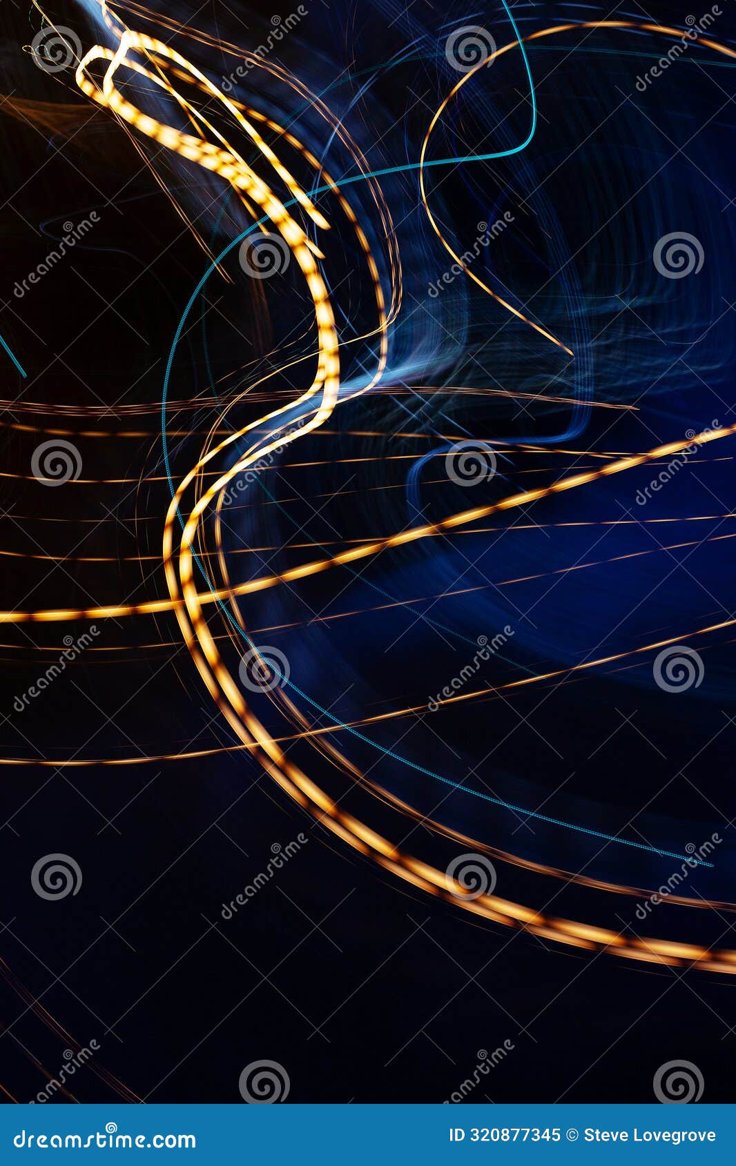 Long Camera Exposures of Artificial Light Sources at Night Stock Image ...