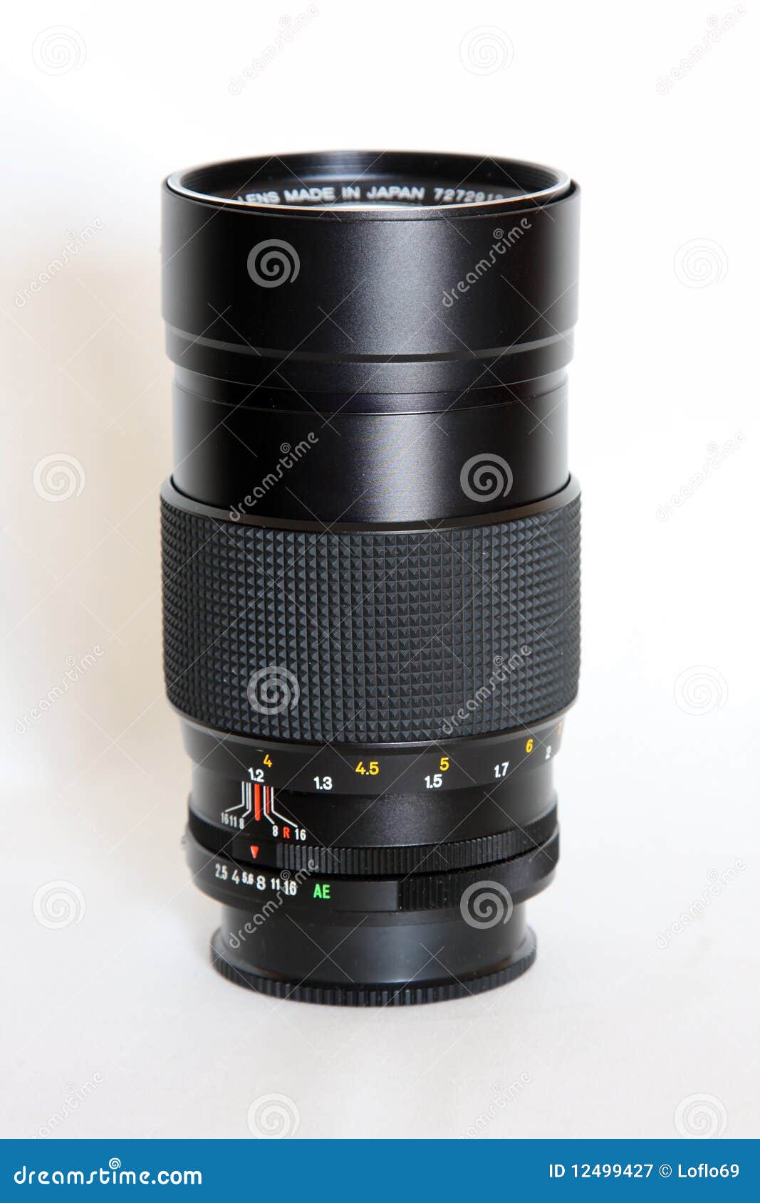 Long camera zoom lens stock image. Image of single, zoom - 12499427