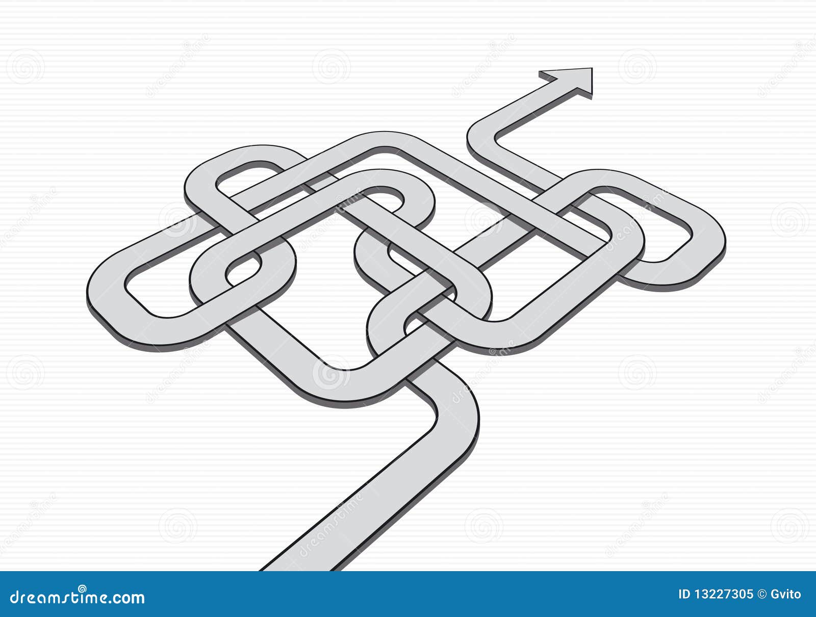 Long chemin illustration de vecteur. Illustration du point - 13227305