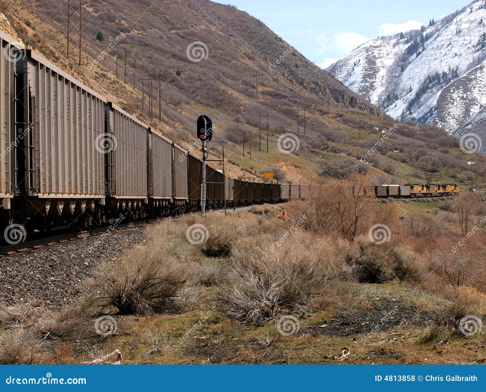 Long Coal Train In Australia Royalty-Free Stock Photography ...