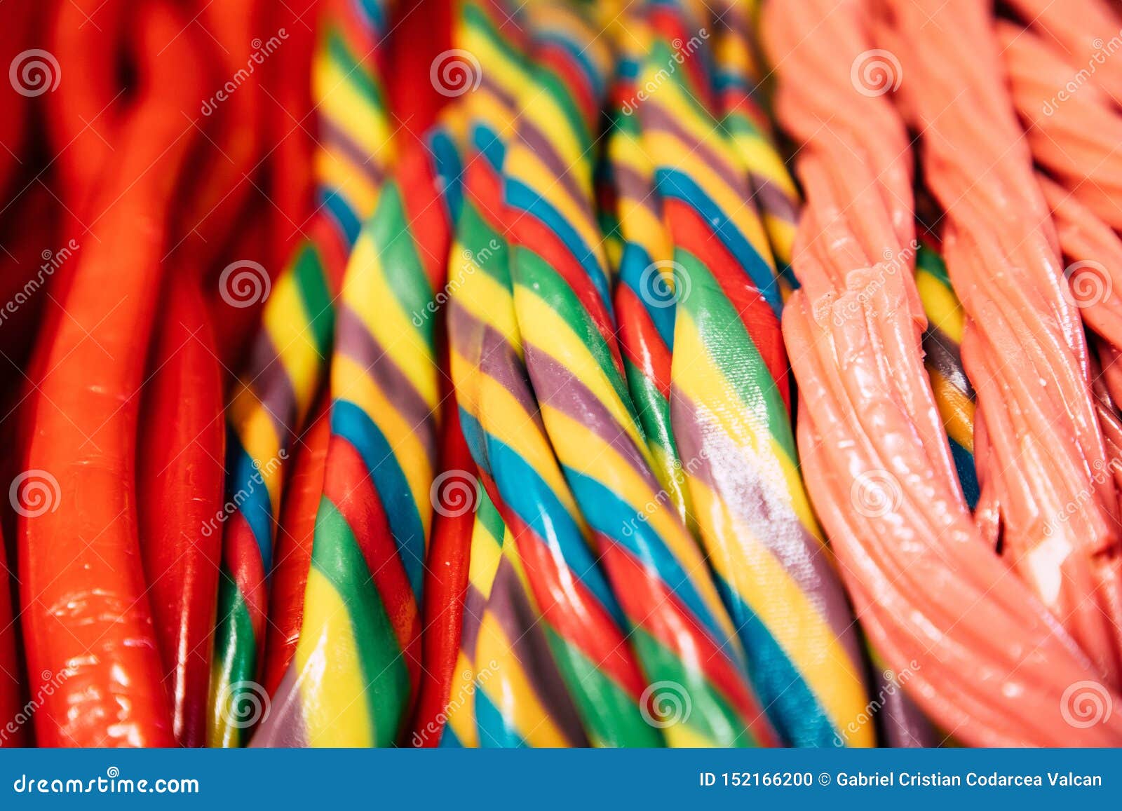 Long Colorful Sweets and Gums Stock Photo - Image of candy, sugar ...