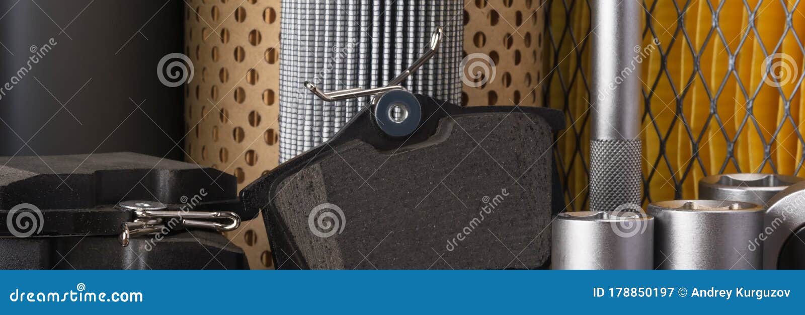 Long Concept of Consumables for Car Maintenance Stock Image - Image of ...