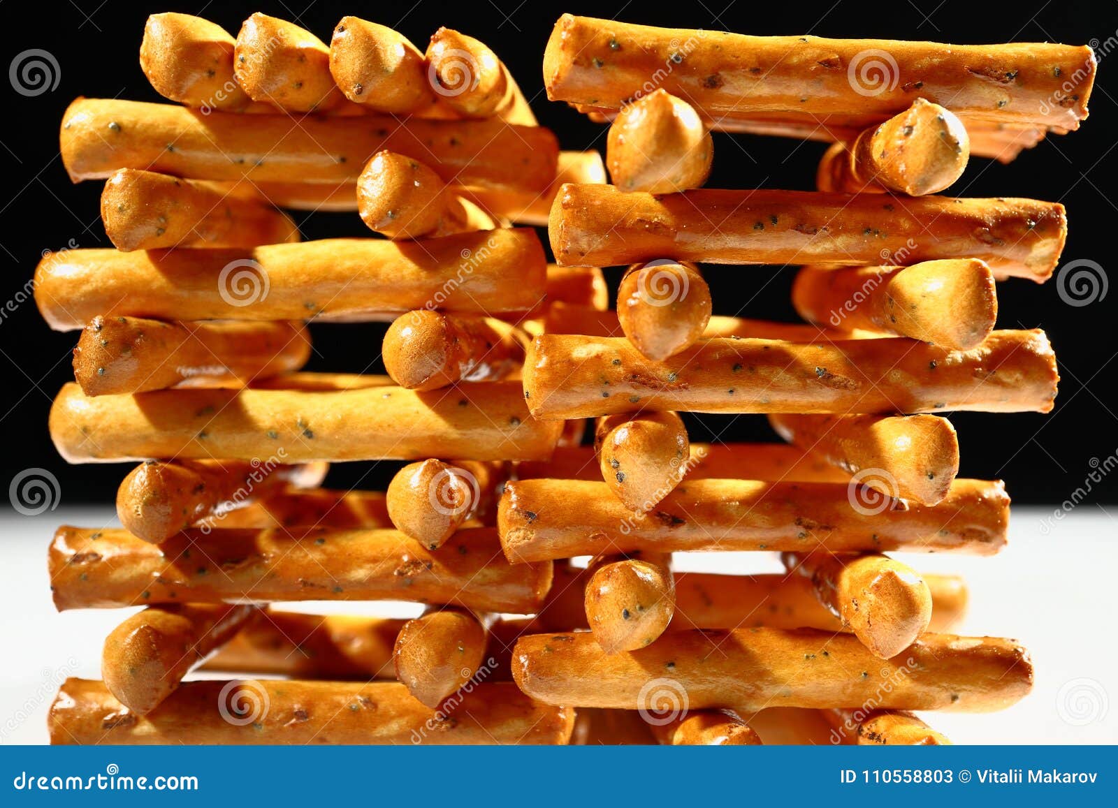 Long Cookies with Poppy Seeds Close Up Stock Image - Image of dough ...