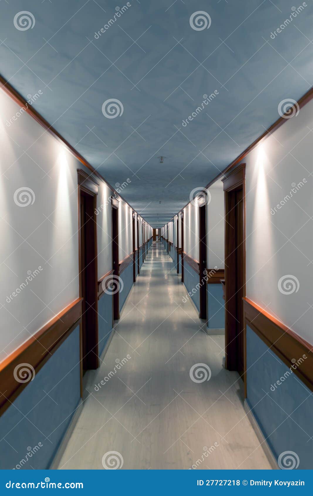 Long corridor stock photo. Image of road, passage, door - 27727218