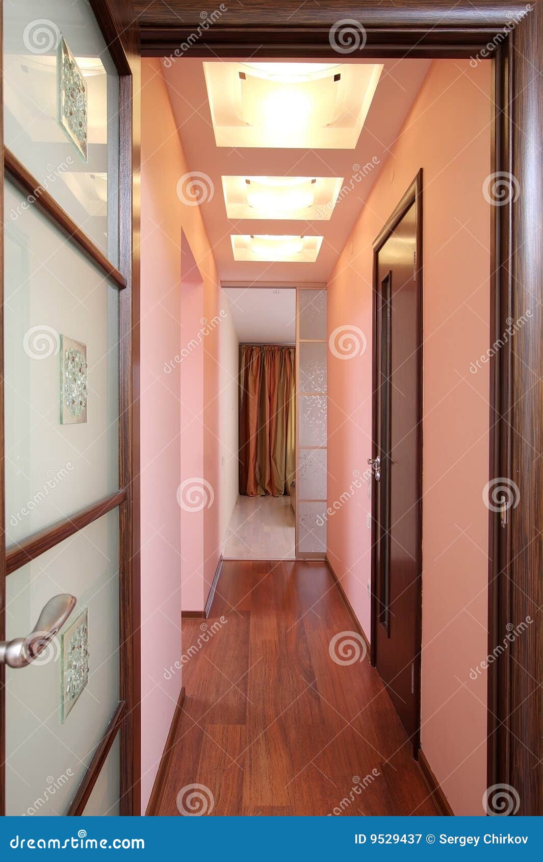 Long corridor stock image. Image of equipment, architecture - 9529437