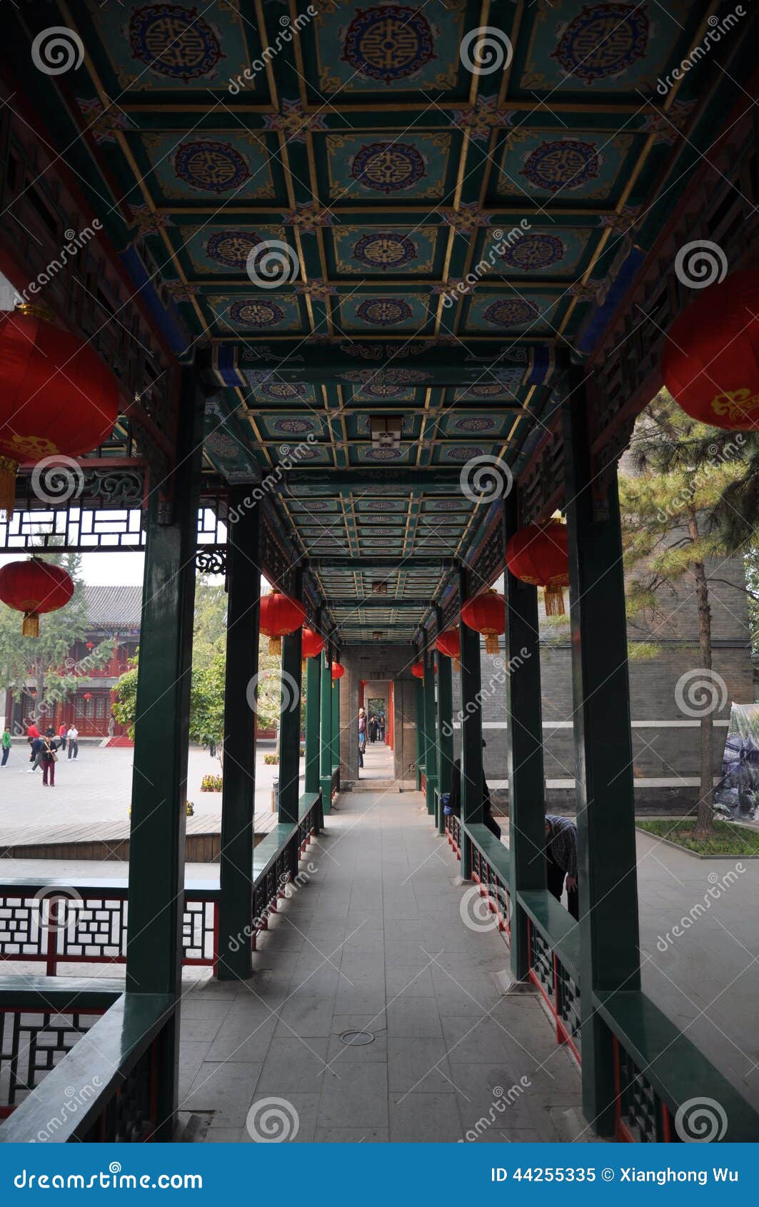 The Long Corridor of Beijing Editorial Image - Image of east, famous ...