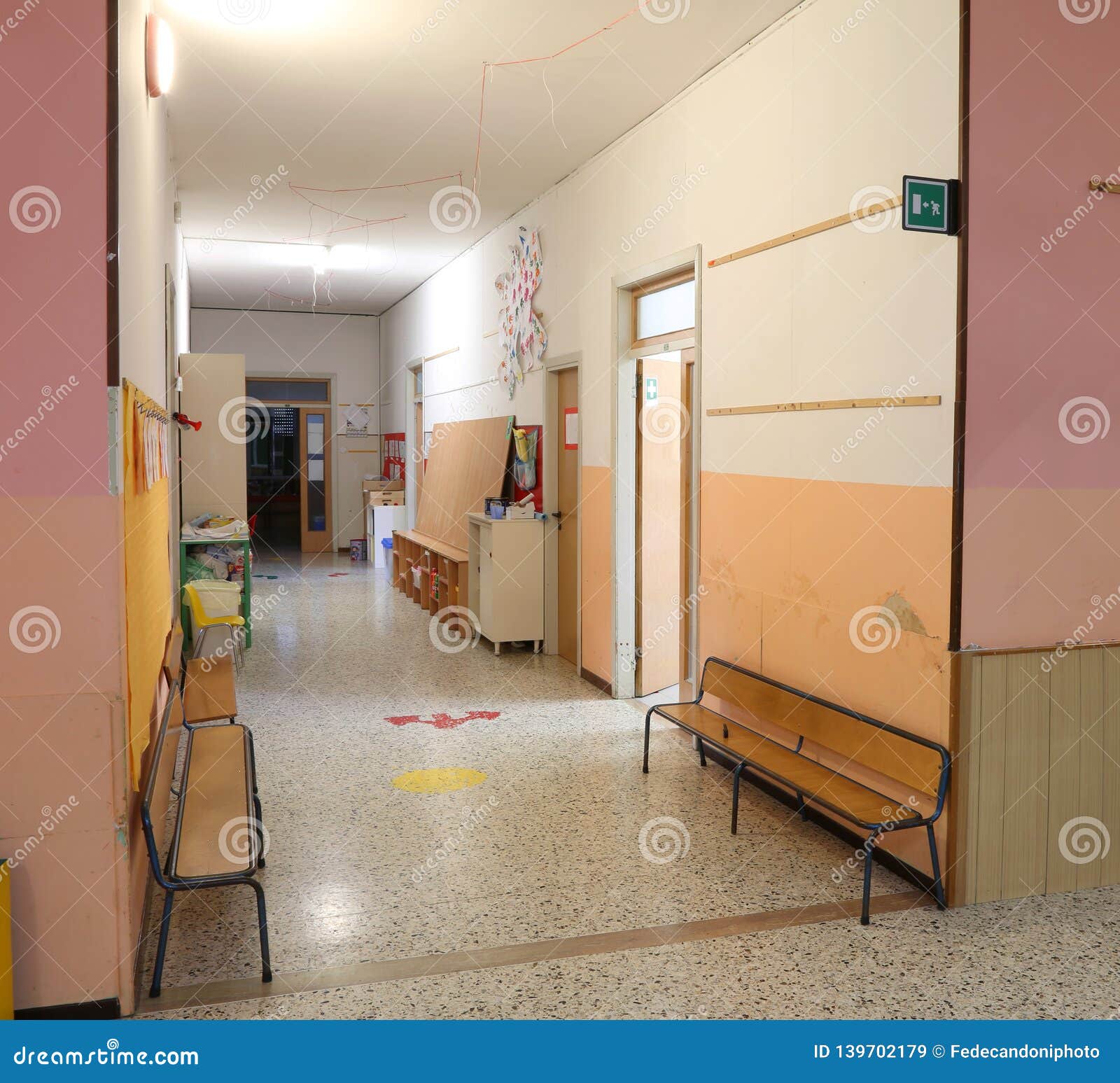 Inside a School without Kids Stock Image - Image of school, elementary ...