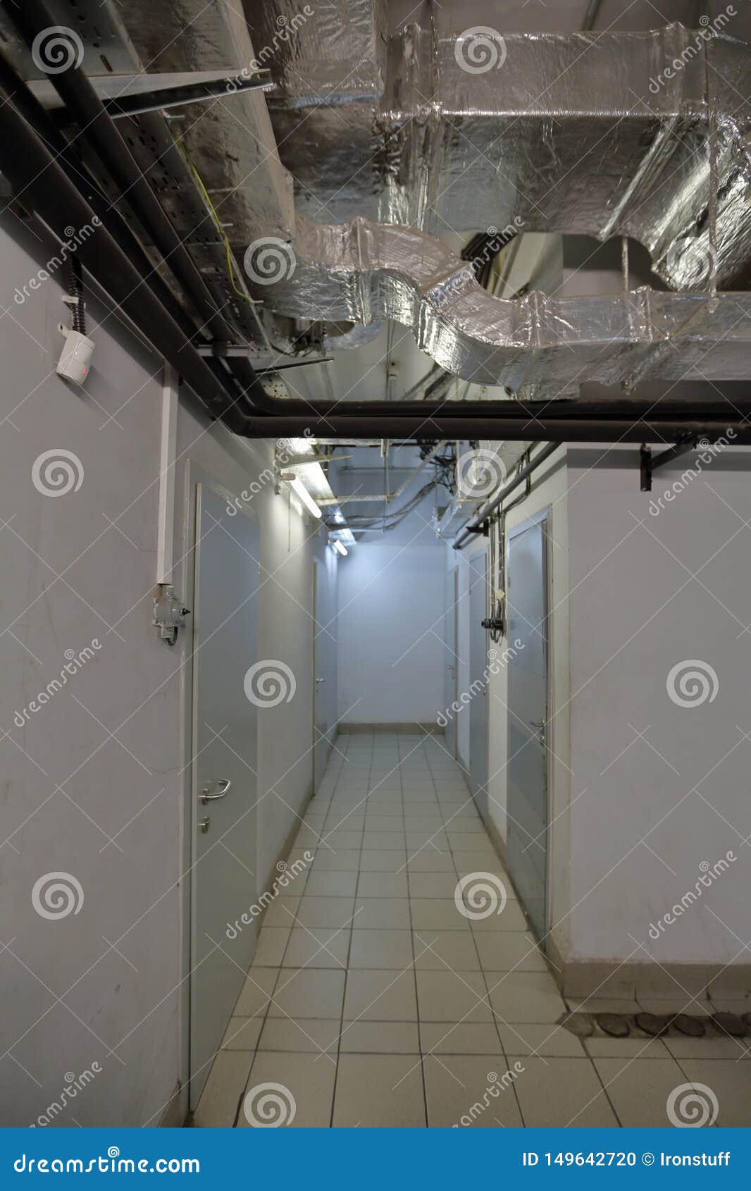 Corridor in an Industrial Premises Stock Photo - Image of factory, area ...