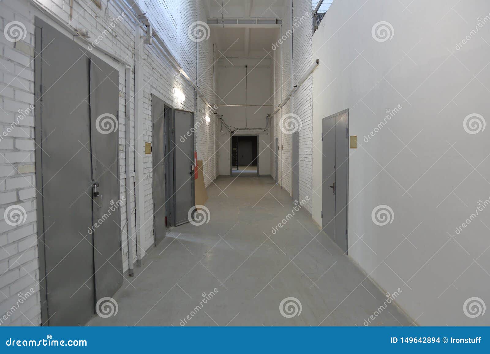 Corridor in an Industrial Premises Stock Photo - Image of commercial ...