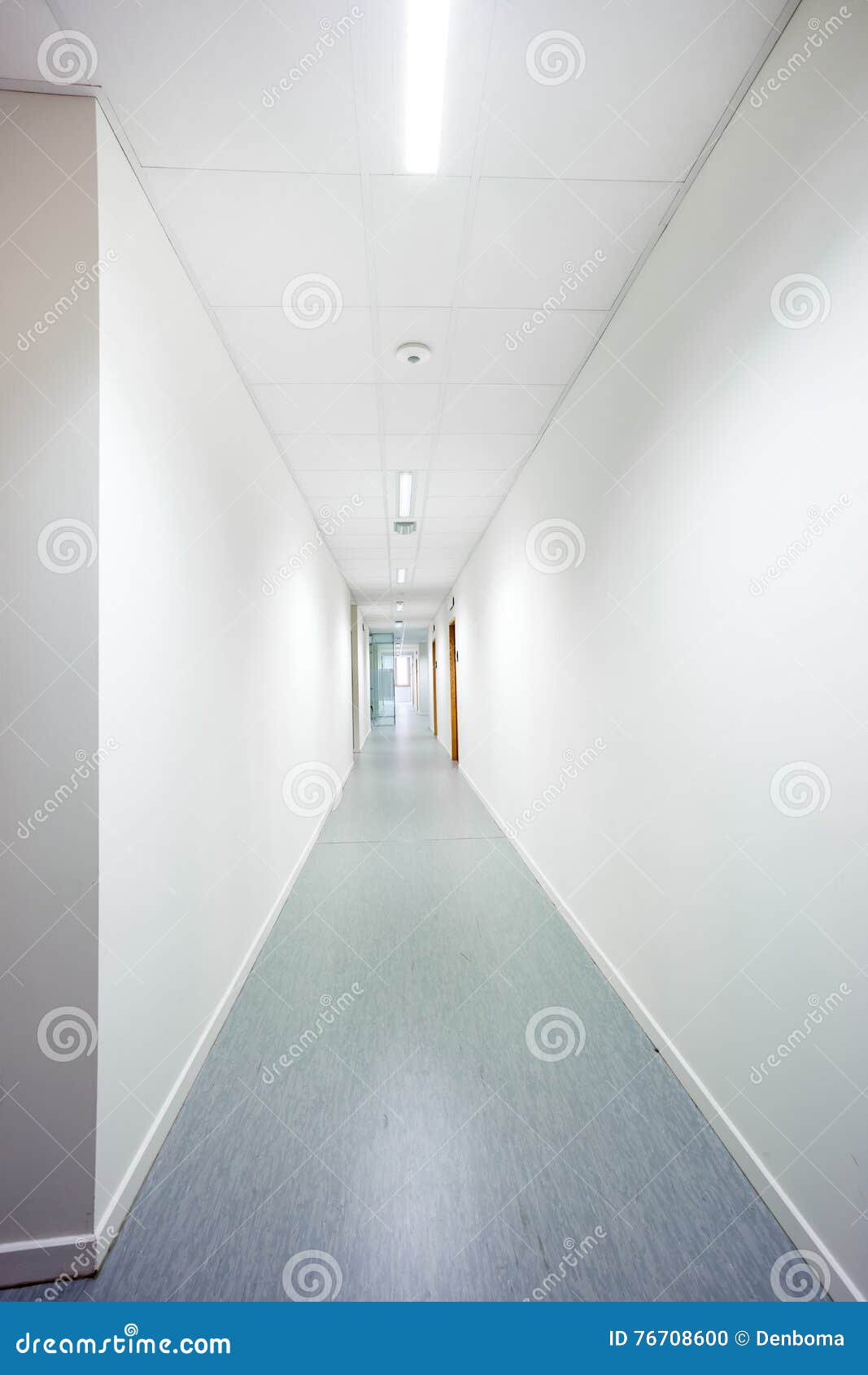 An long corridor stock photo. Image of design, indoor - 76708600