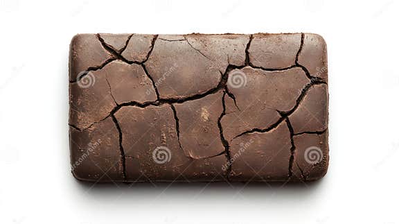 Long Cracked Soil Rectangle Button Isolated on White Created with ...