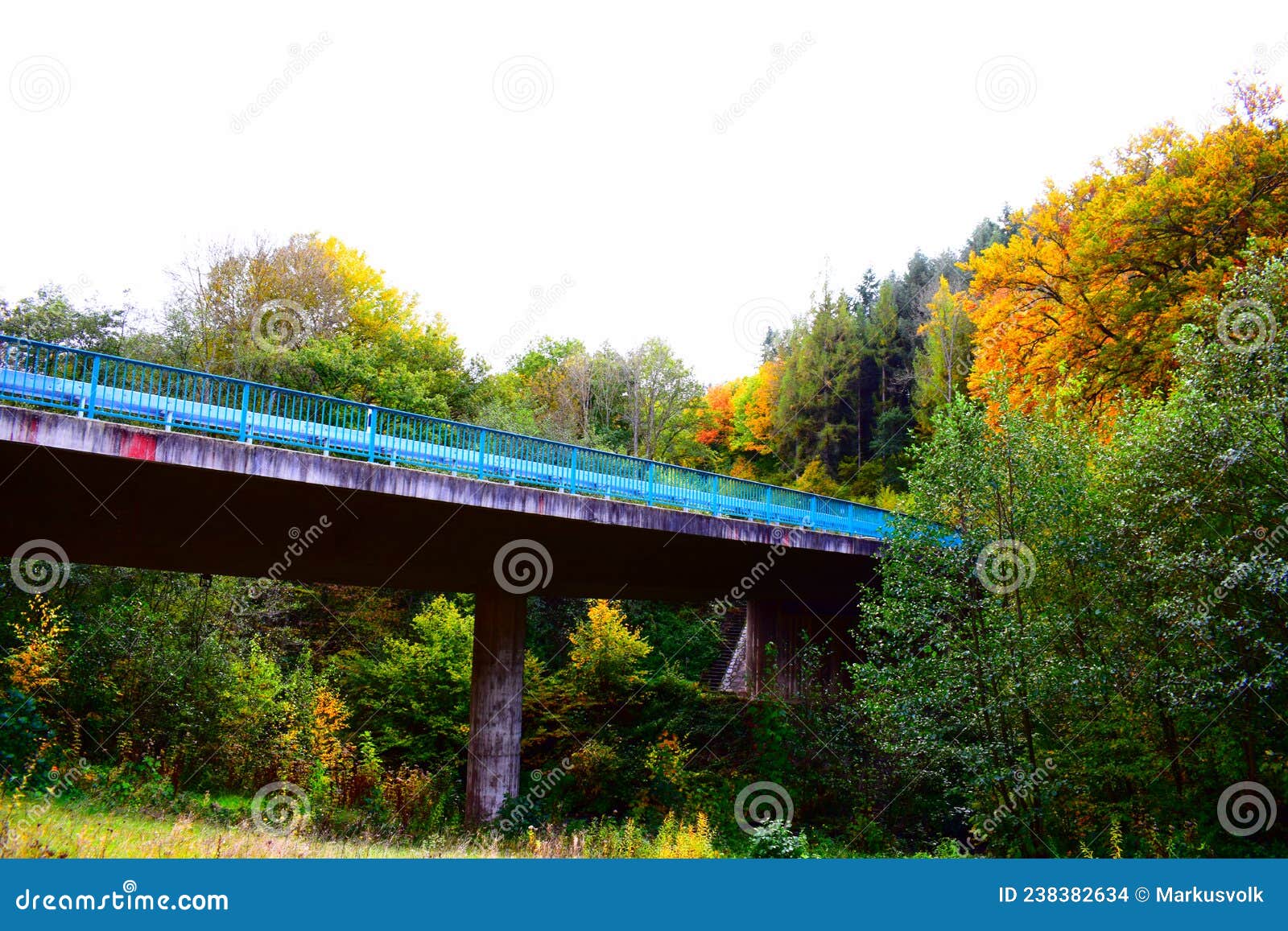 Long Curve Bridge Across the Elz, Seen from Below Stock Photo - Image ...