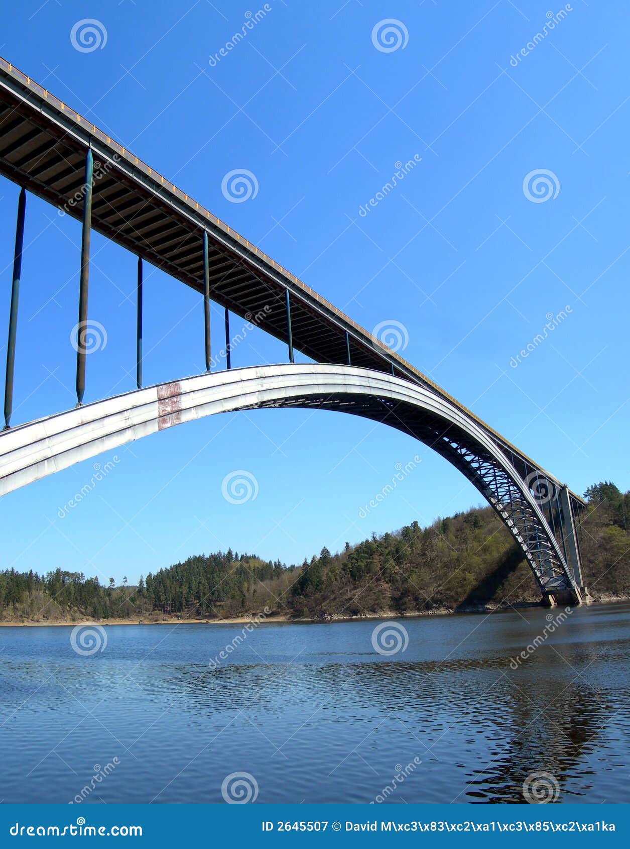 Long czech bridge stock image. Image of horizon, modern - 2645507