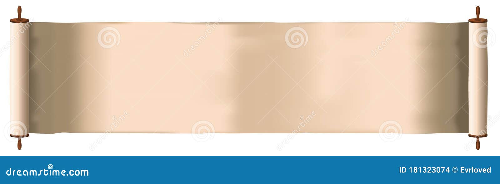 Long De Parchemin Scrolltorah. Illustration de Vecteur - Illustration ...