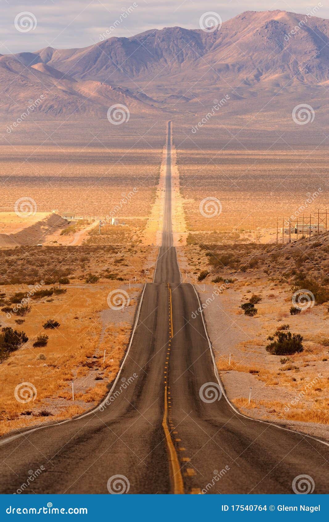 Long desert highway stock photo. Image of vertical, blacktop - 17540764