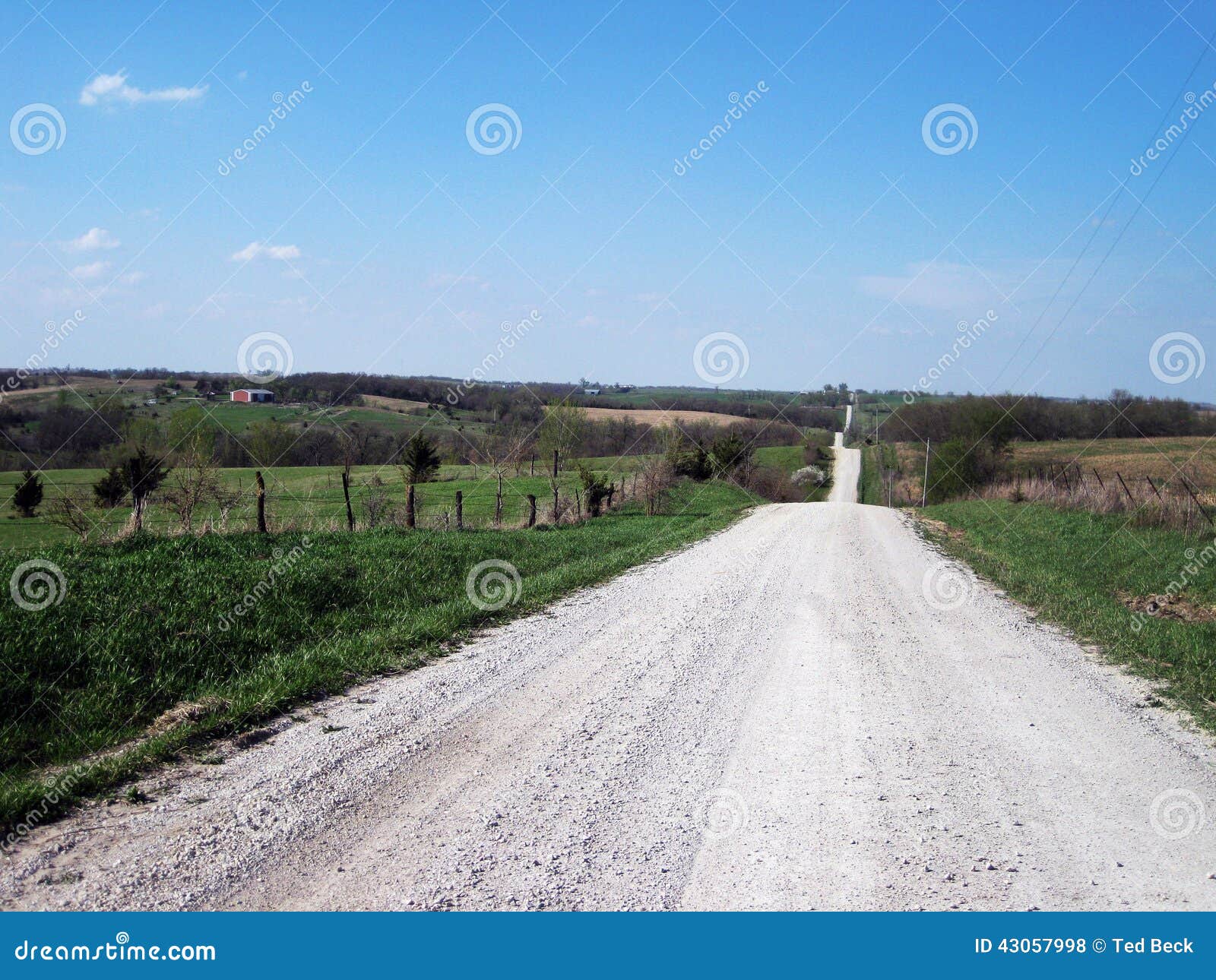 Long Dirt Road stock photo. Image of horizontal, beautiful - 43057998