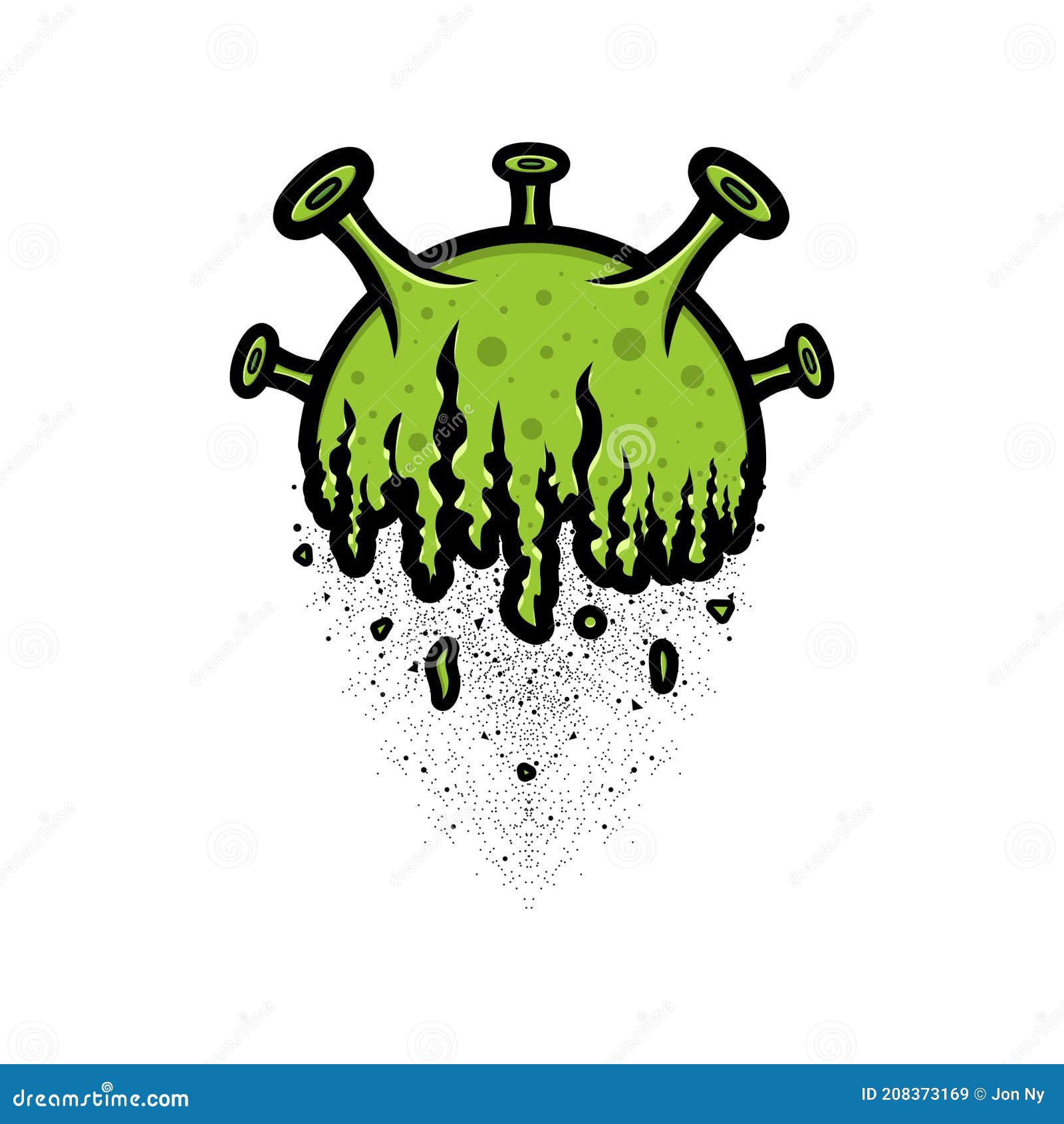 Long Disappearing Virus Character Vector Stock Vector - Illustration of ...