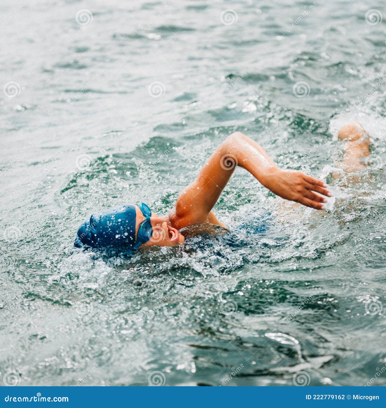 Long distance swimming stock photo. Image of front, open - 222779162