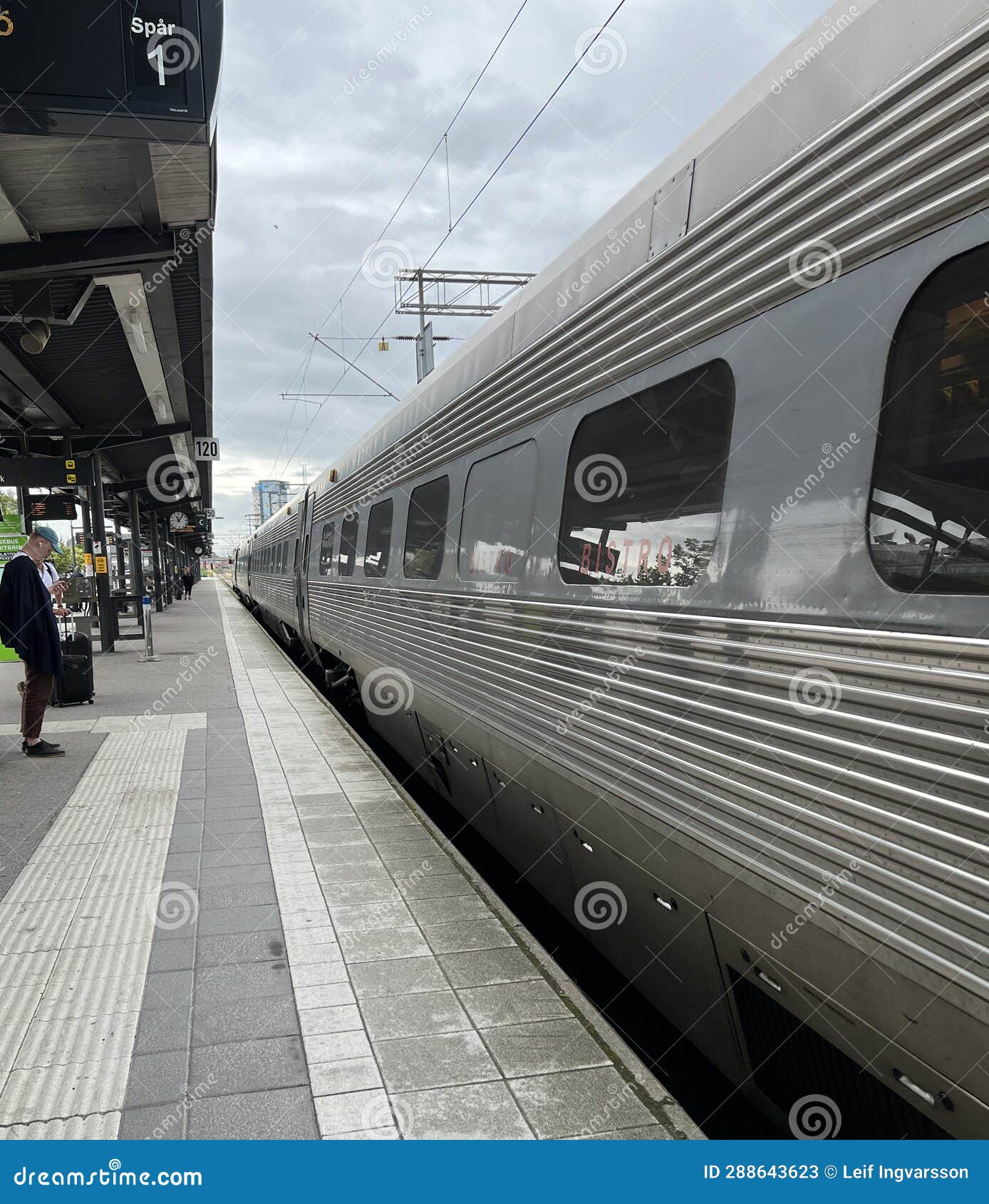 Long-distance Train in Linkoping Sweden Editorial Stock Photo - Image ...