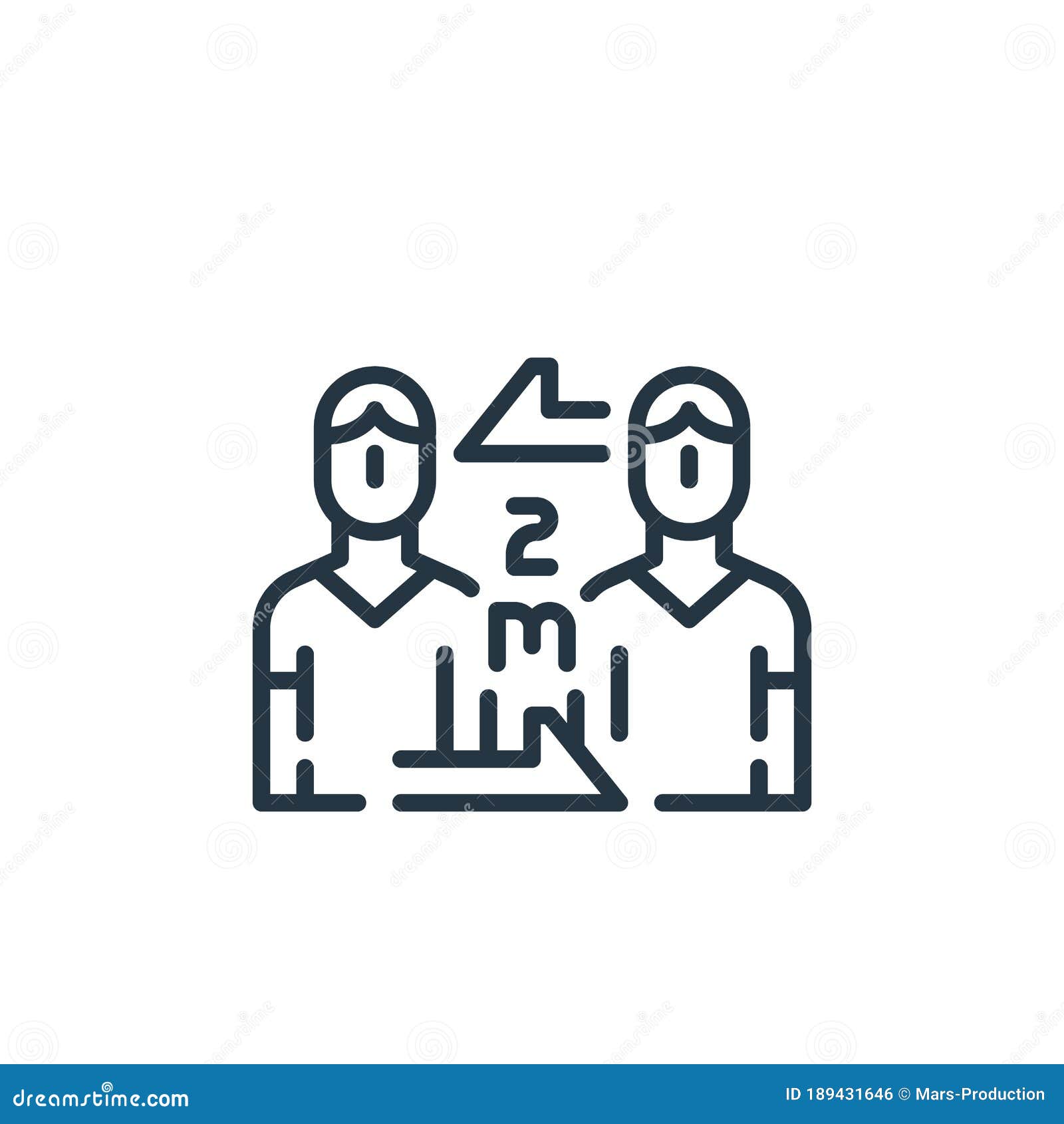 Long Distance Vector Icon Isolated on White Background. Outline, Thin ...