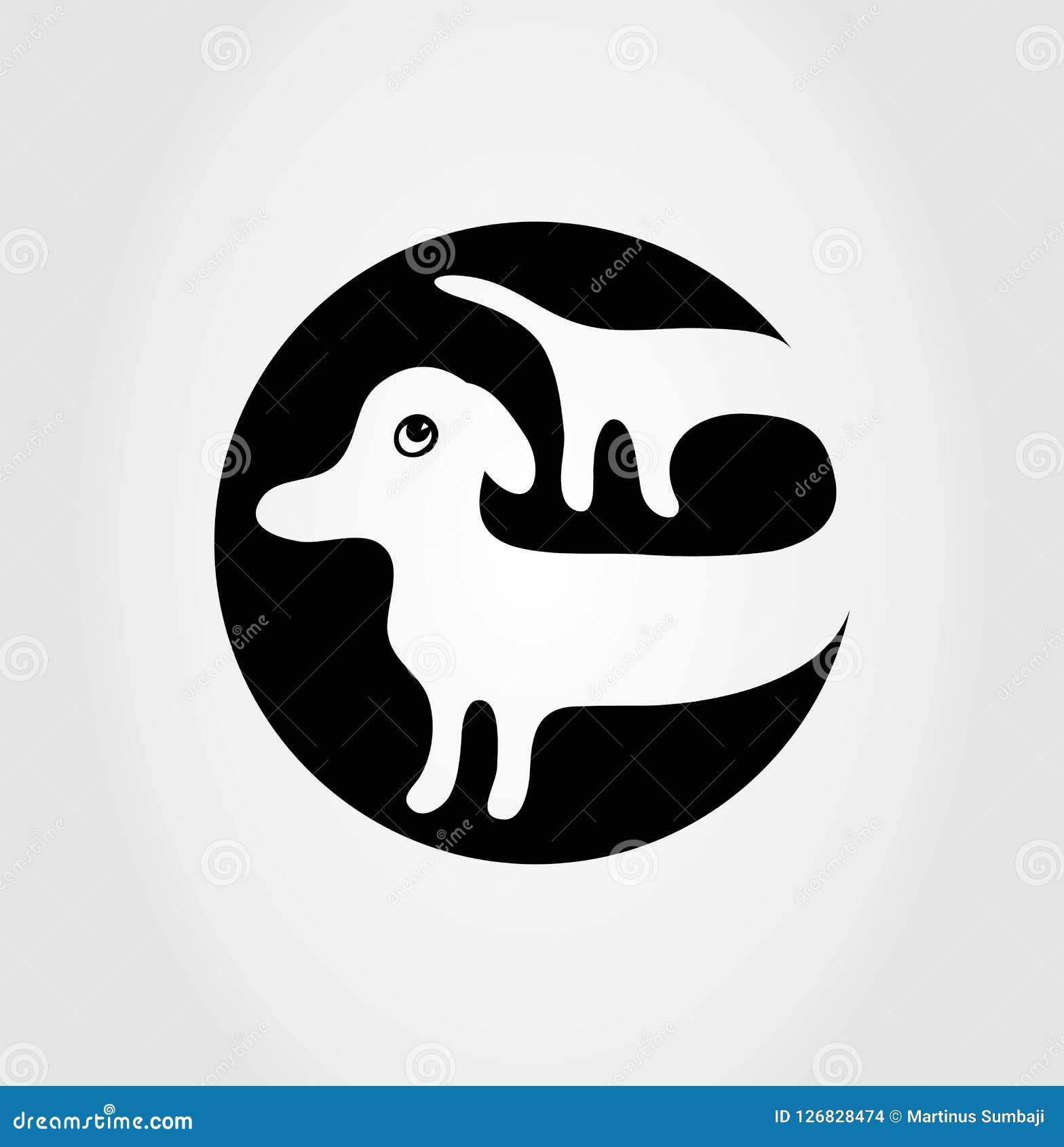 Long Dog Logo, Art Vector Design Stock Vector - Illustration of modern ...