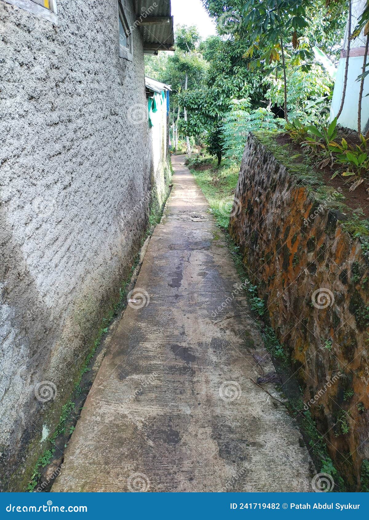 Long Downhill Path stock photo. Image of road, path - 241719482