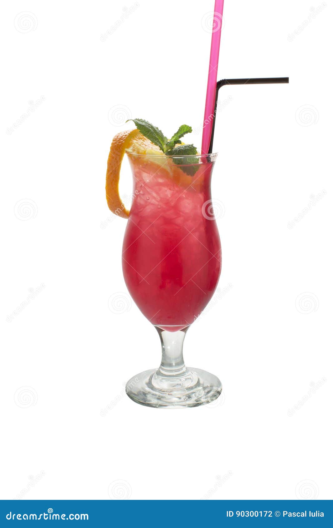 Long Drink Alcoholic Cocktails Isolated Stock Photo - Image of color ...