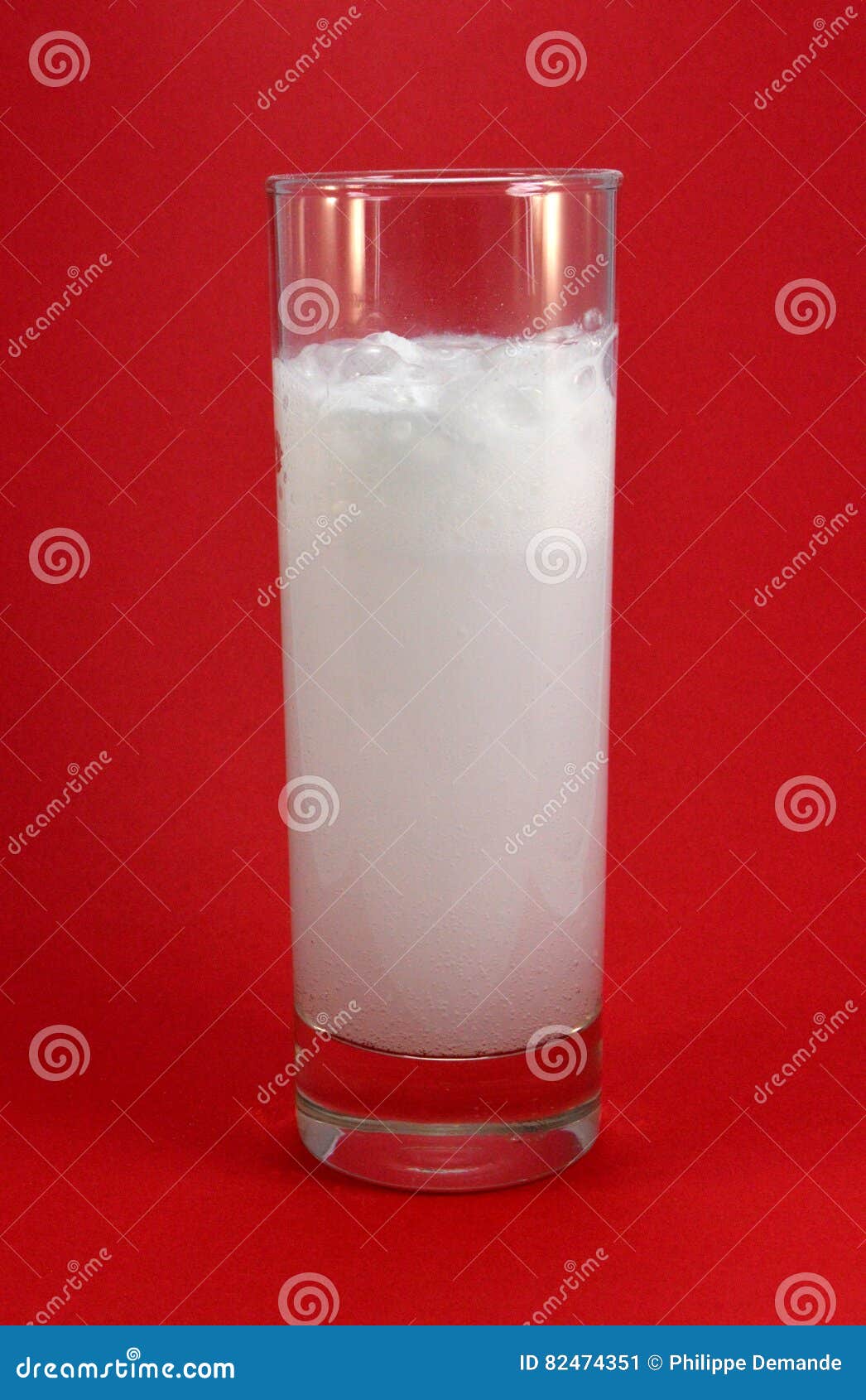 Long Drink Glass Containing Water Stock Image - Image of effervescence ...